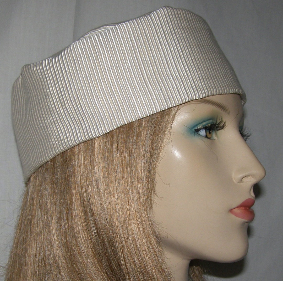 Bucharian Kippah | ECRU SATIN SILK Kipah Head Covering | Headcovering ...