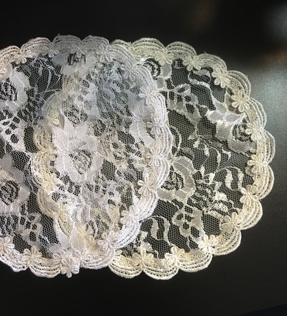 IVORY Floral Lace Doily Headcover | Bat Mitzvah Gift | Lace Chapel Cap ...