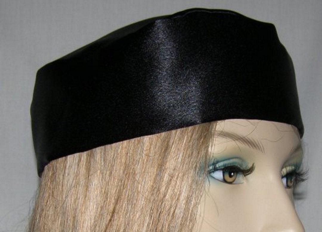 BLACK SATIN BUCHARIAN Kippah Headcovering • Kippah Head Covering ...
