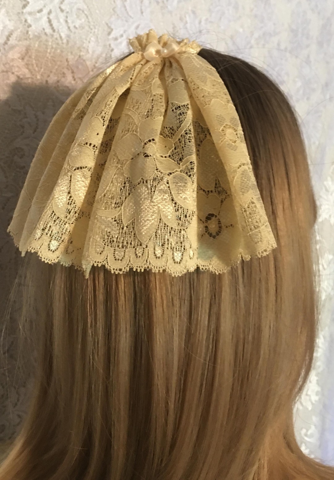 Bat Mitzvah Lace Kippah Women Lace Doily Chapel Cap Dolies Hair Covers ...