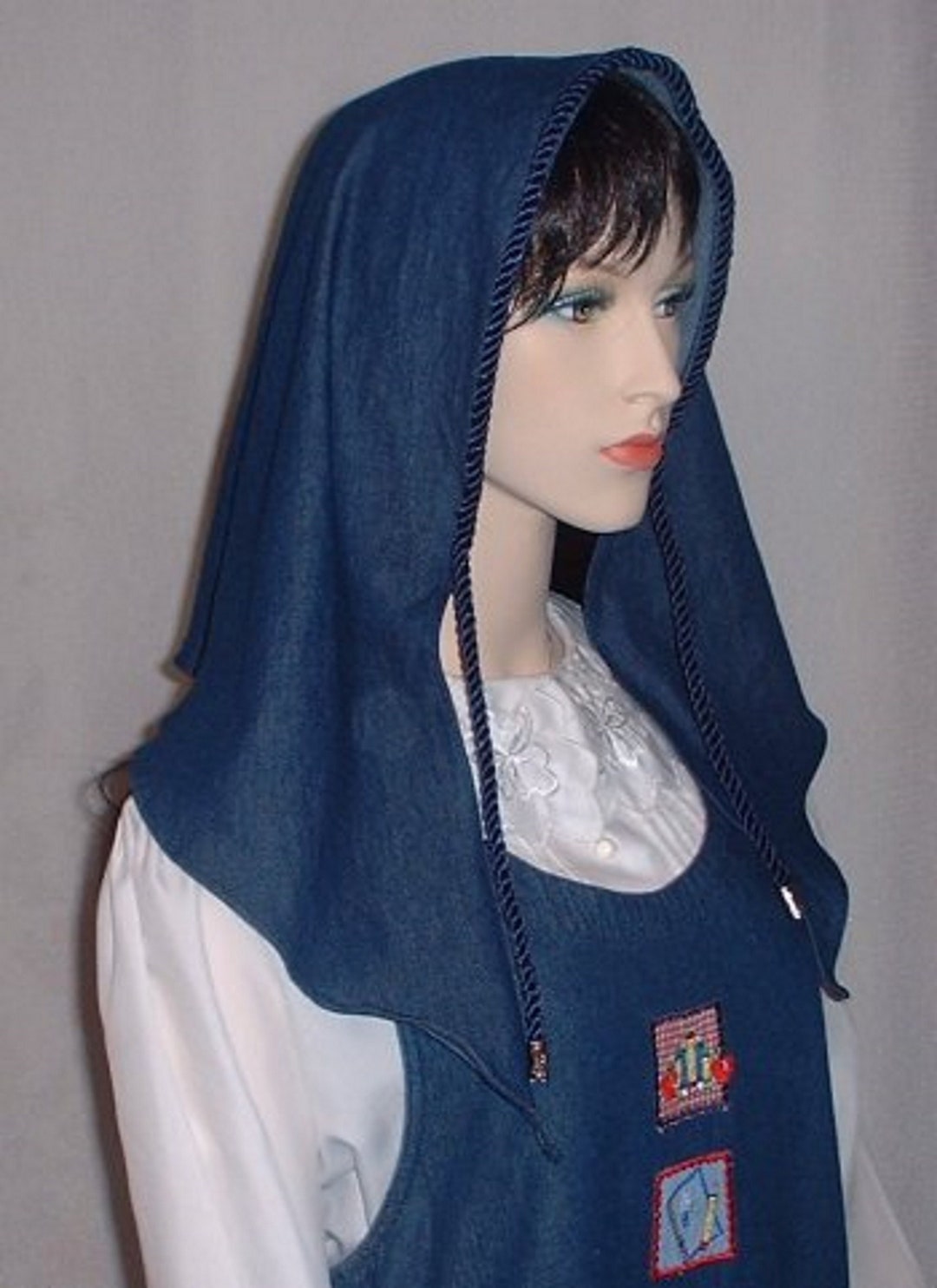 Denim Scarf Headcovering • Jean Fabric Head Covering • Modest Headscarf ...