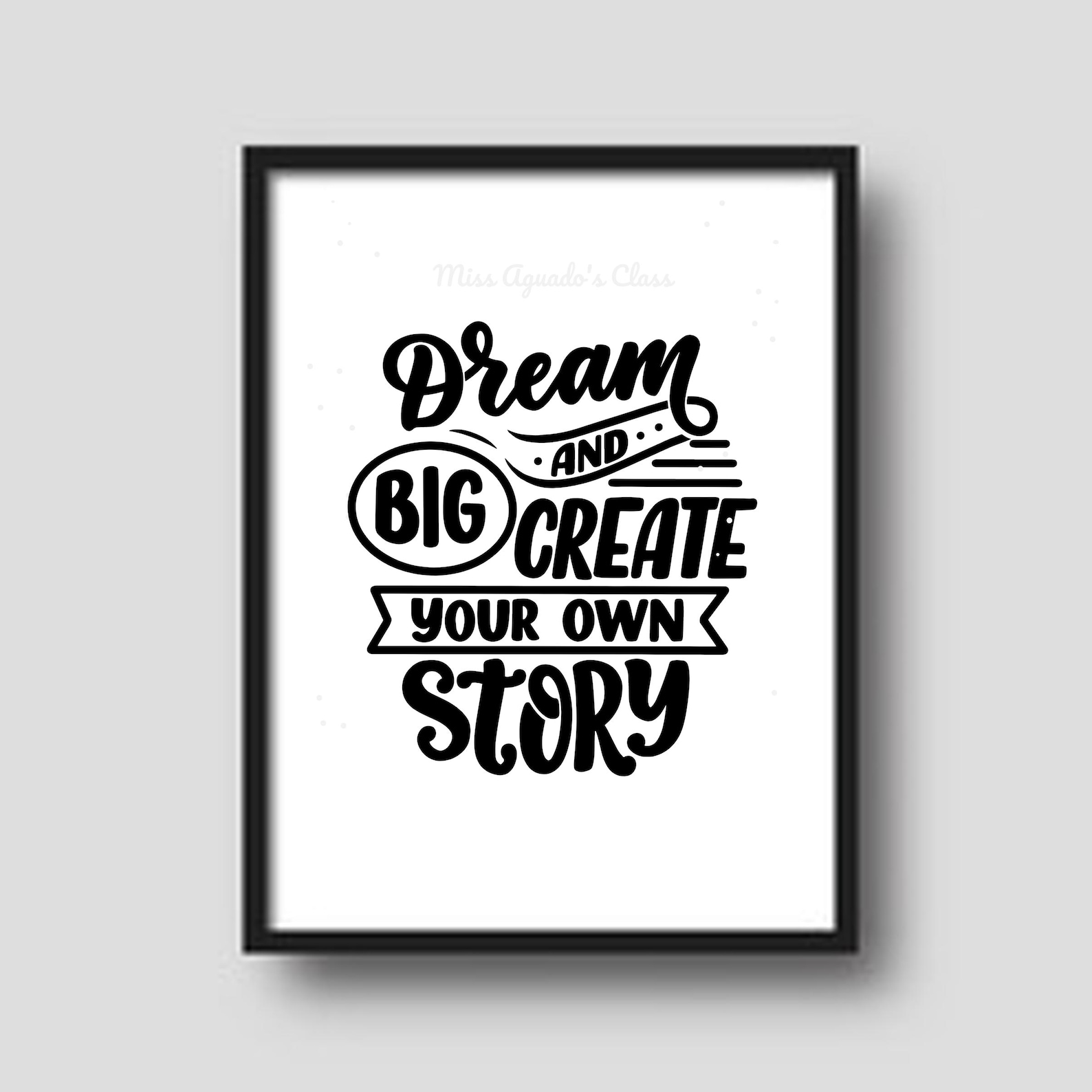 Dream Big Word Art Poster: Playroom Classroom Decor (digital Download ...
