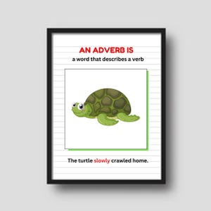 Cute, Printable, Educational (grammar-focused) and Decorative Poster ...