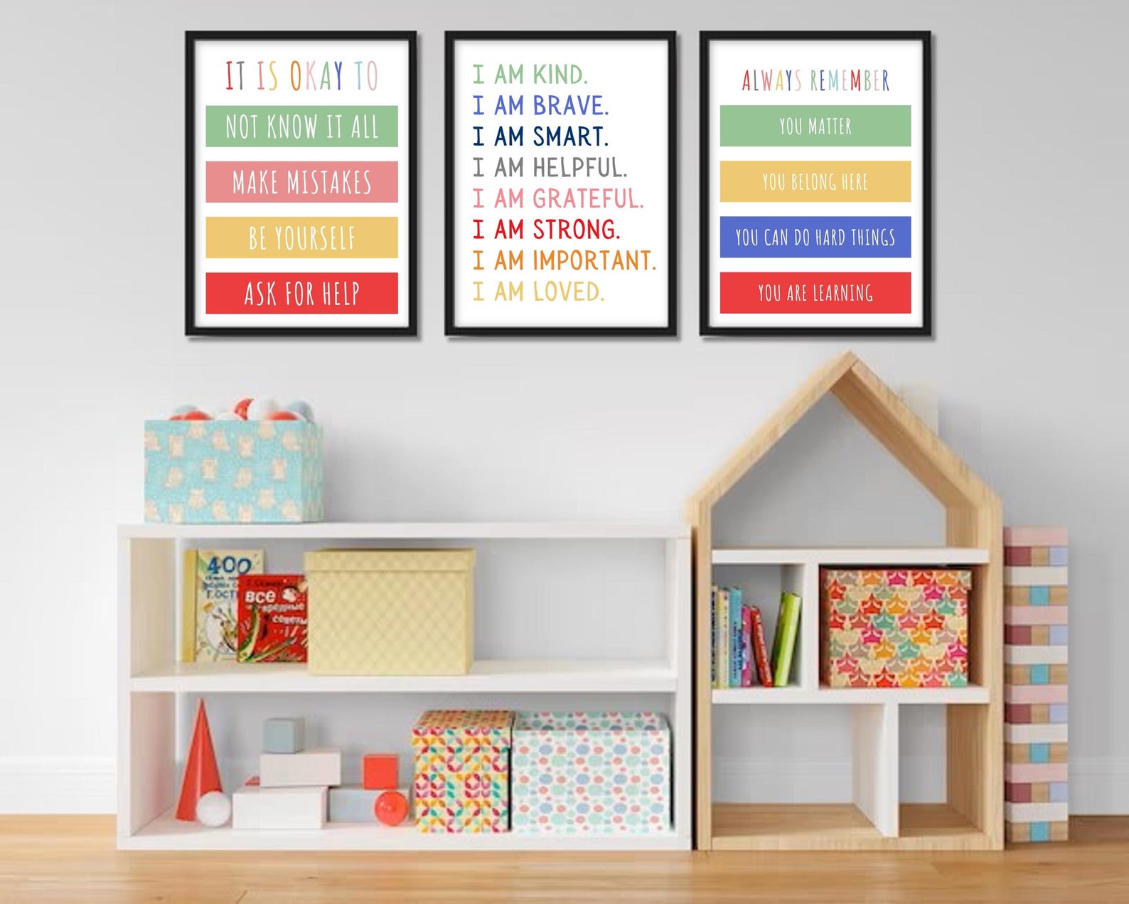 Affirmation Posters: Colorful Kids Room Decor (digital Download) - Etsy
