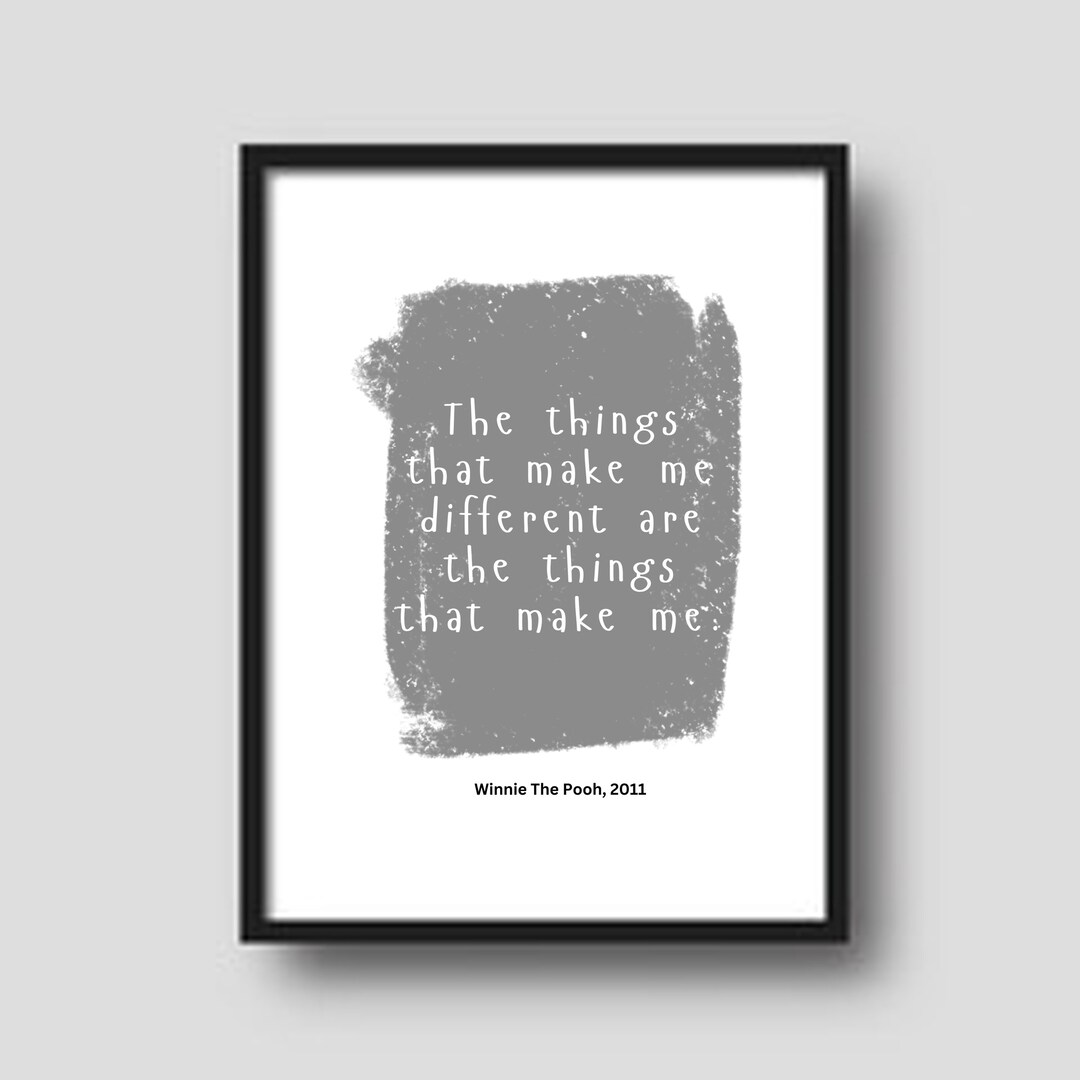 Winnie the Pooh Quote Poster: Classroom Decor (digital Download) - Etsy
