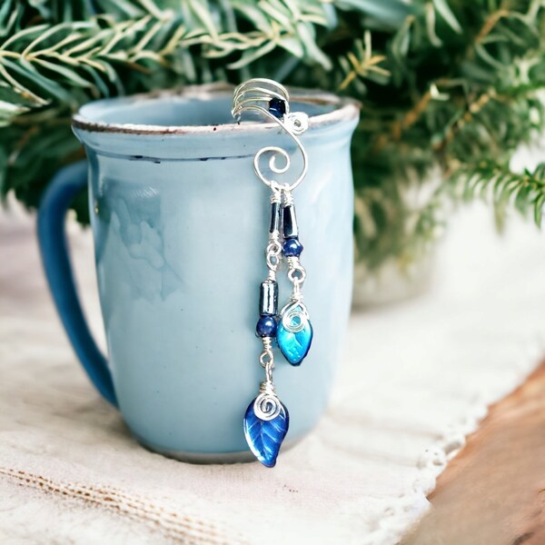 Blue Ear Cuff - Etsy