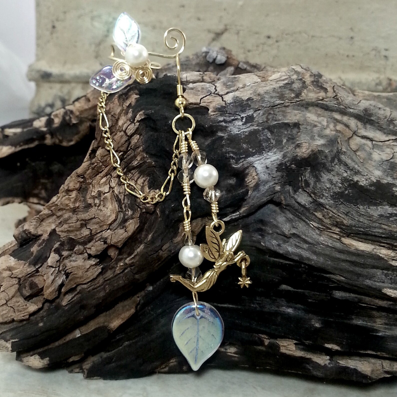 Fairy Star Chain Ear Cuff Earring Bajor Bajoran Ear Jacket - Etsy