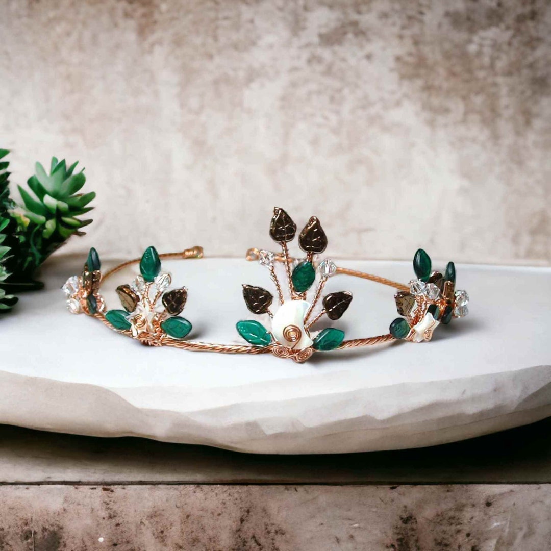 Celestial Woodland Tiara Midsummer Nocturne Enchanted Forest Wedding ...