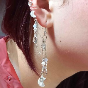 Celtic Blue Fairy Bajoran Chain Ear Cuff Gift for Her, Stocking Stuffer ...