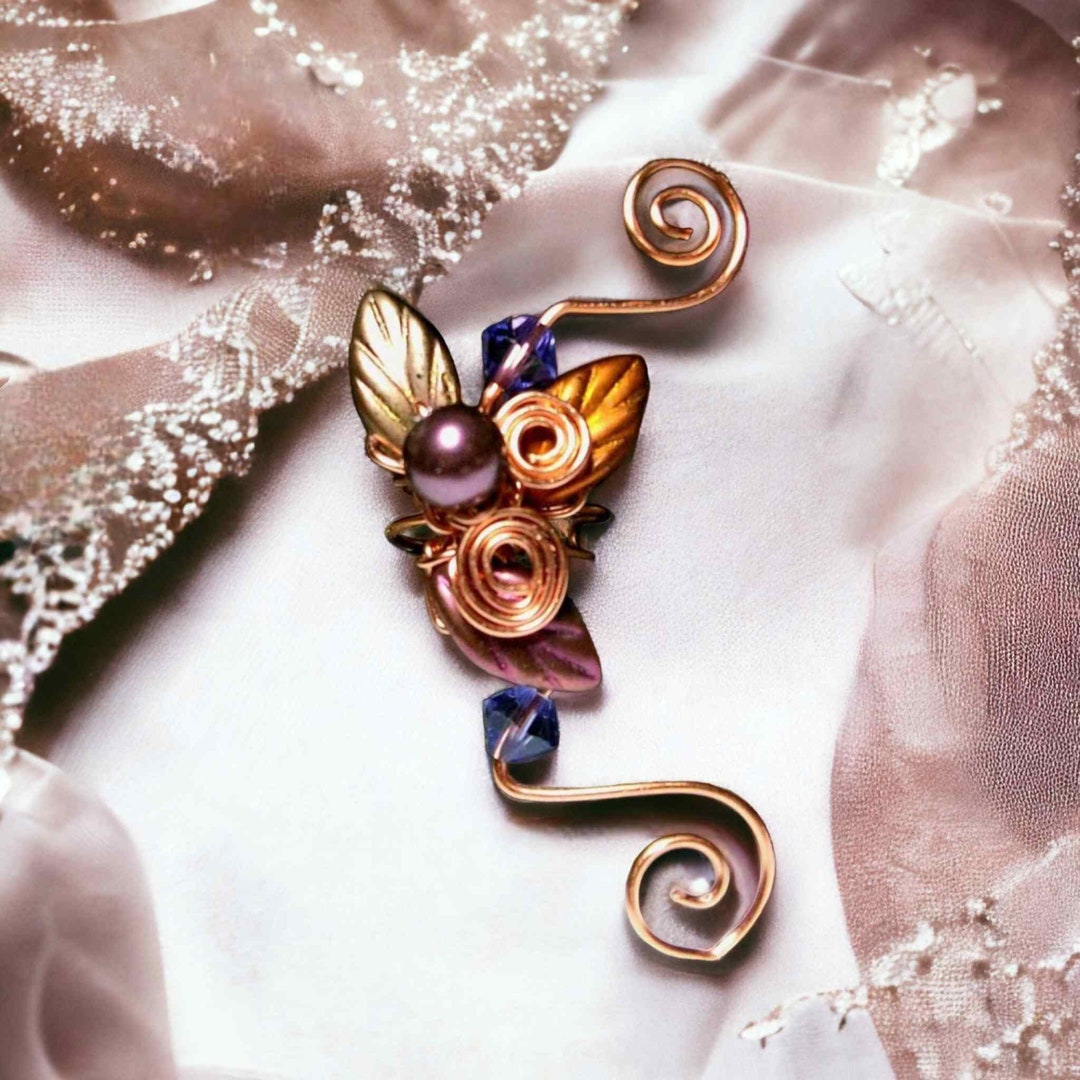 Ear Cuff Climber No Piercing Ear Vine Autumn Cornucopia Collection - Etsy