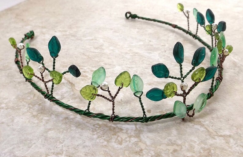Wood Nymph Mistletoe Tiara Woodland Wedding Fairy Crown - Etsy