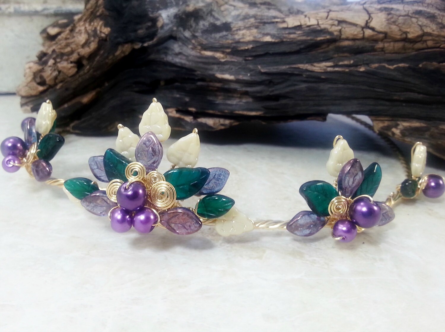 Fairy Crown Tiara in Mardi Gras Colors | Etsy