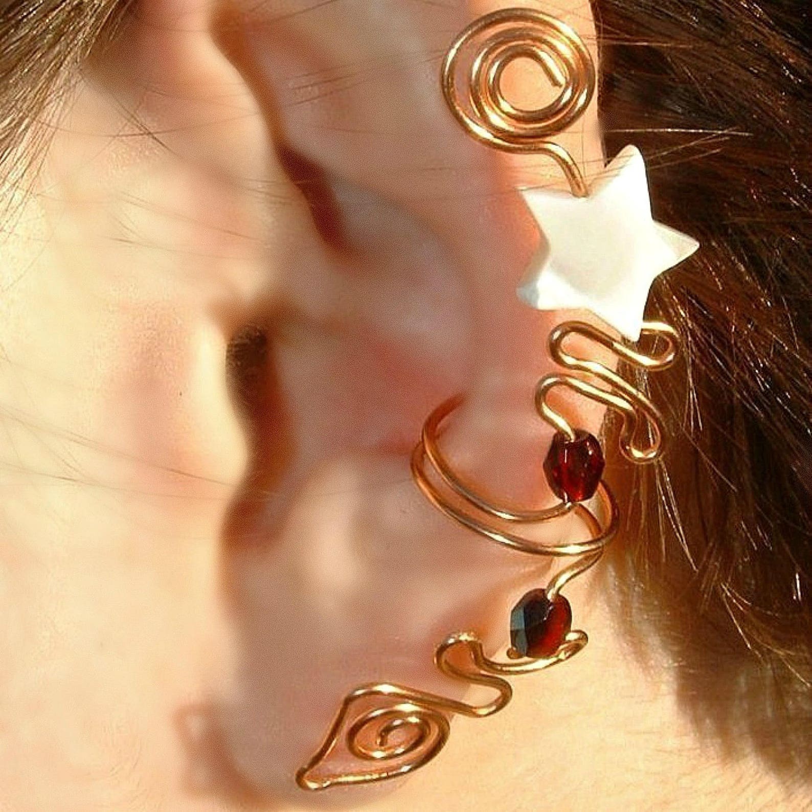 Celtic Star Goddess Ear Cuff Ear Climber No Piercing Fairy | Etsy