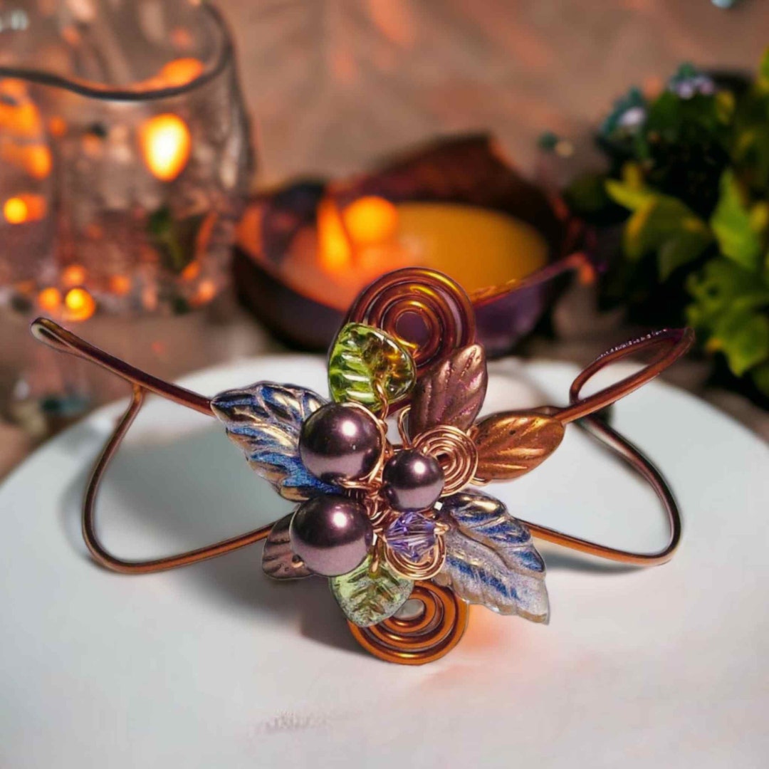 Autumn Cornucopia Bracelet, Arm Cuff, or Wrist Corsage - Etsy