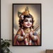Beautiful Baby Krishna Printable Digital Wall Art, Hindu Wall Art ...