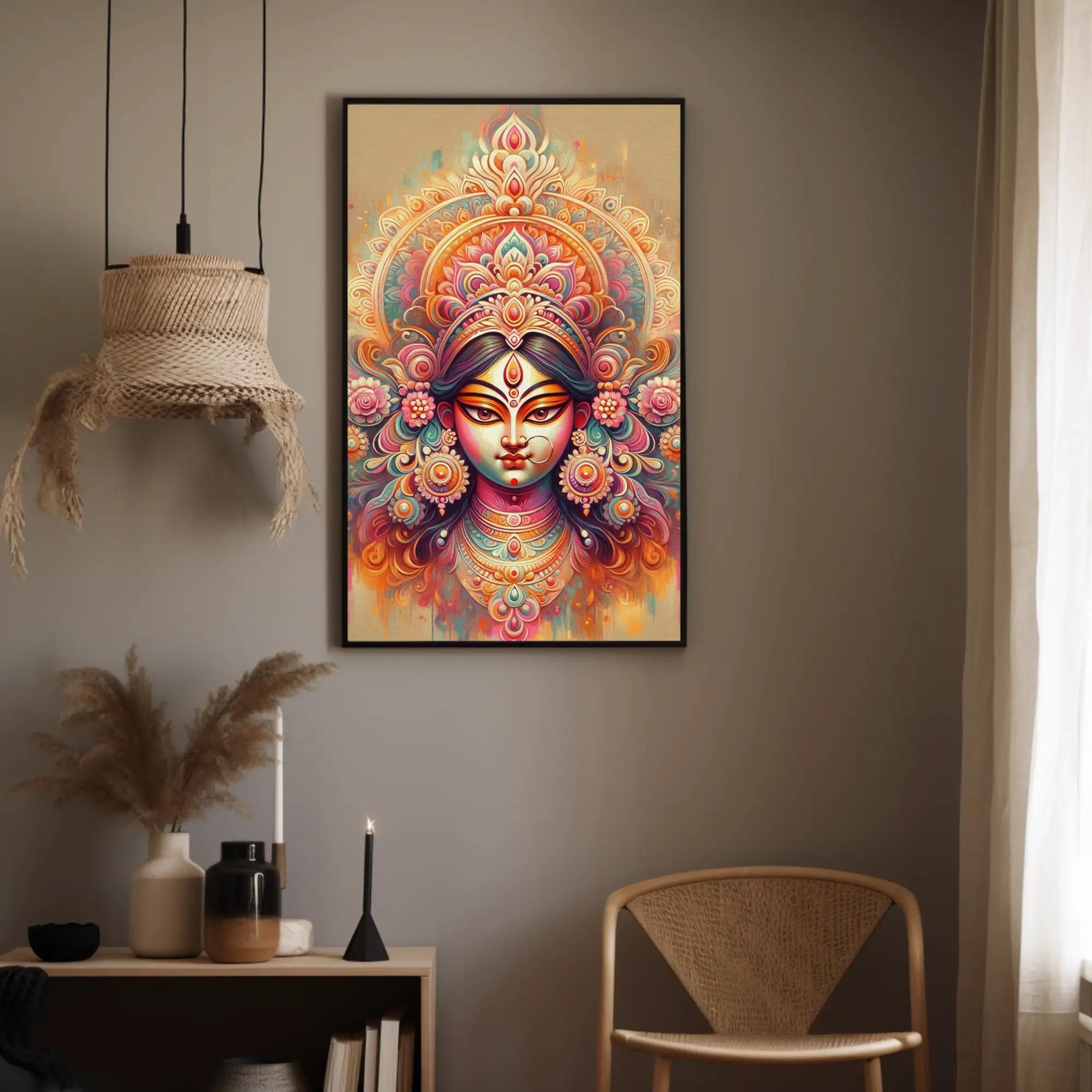 Maa Durga Devi Printable Digital Wall Art, Grace, Power, Divine ...