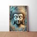 Buddha Face Digital Art Print | Serene Meditation Wall Decor | Instant ...