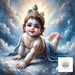 Beautiful Baby Krishna Printable Digital Wall Art, Hindu Wall Art ...