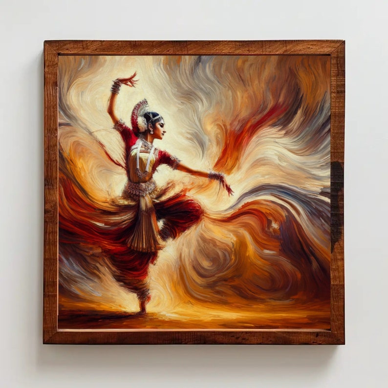Classical Dancer Printable Digital Abstract Wall Art, Dance Art Poster ...