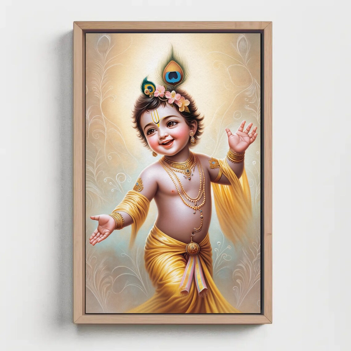 Charming Krishna Printable Digital Wall Art Digital Download - Etsy