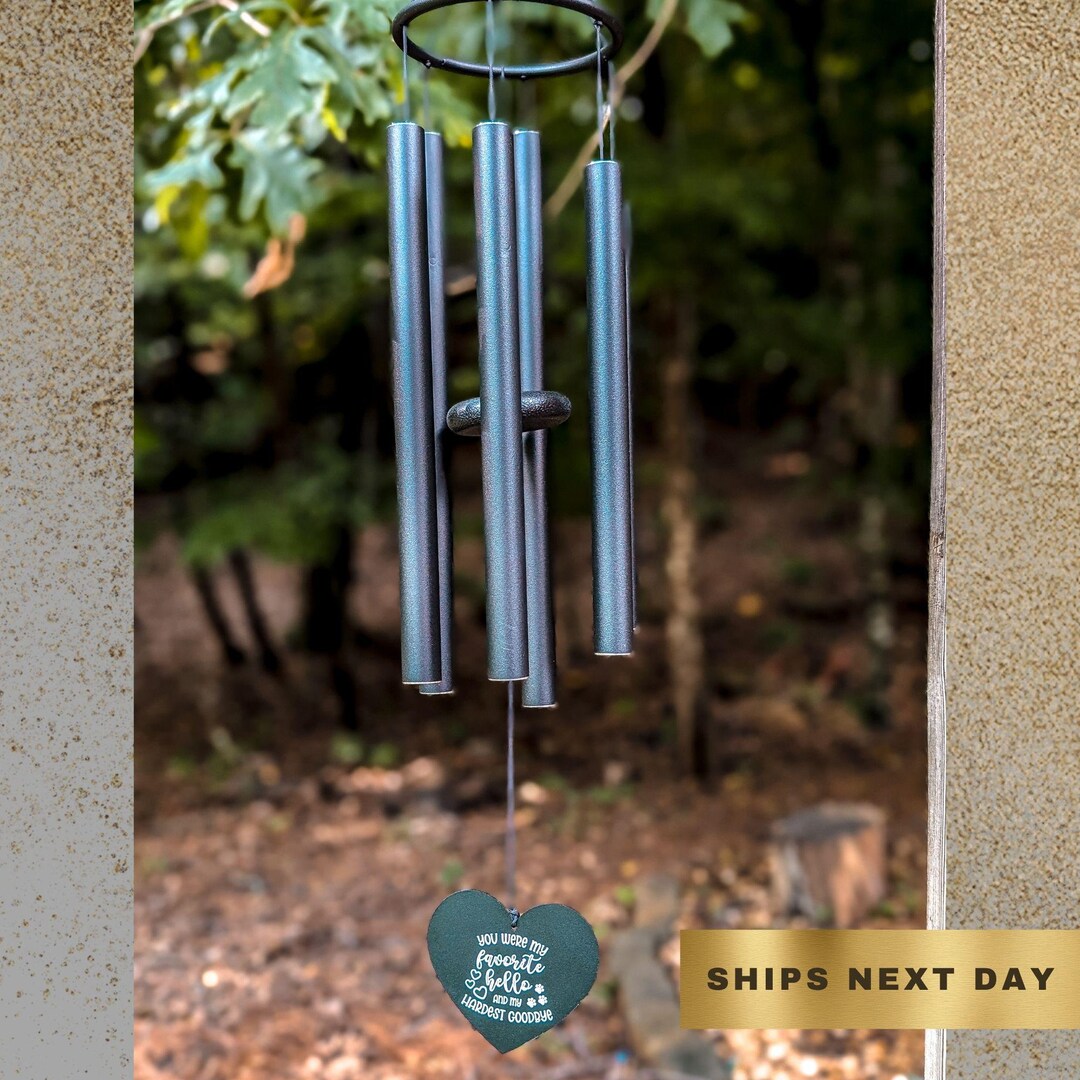 Engraved Custom Wind Chimes, Gift, Personalized Wind Chime, Wedding ...