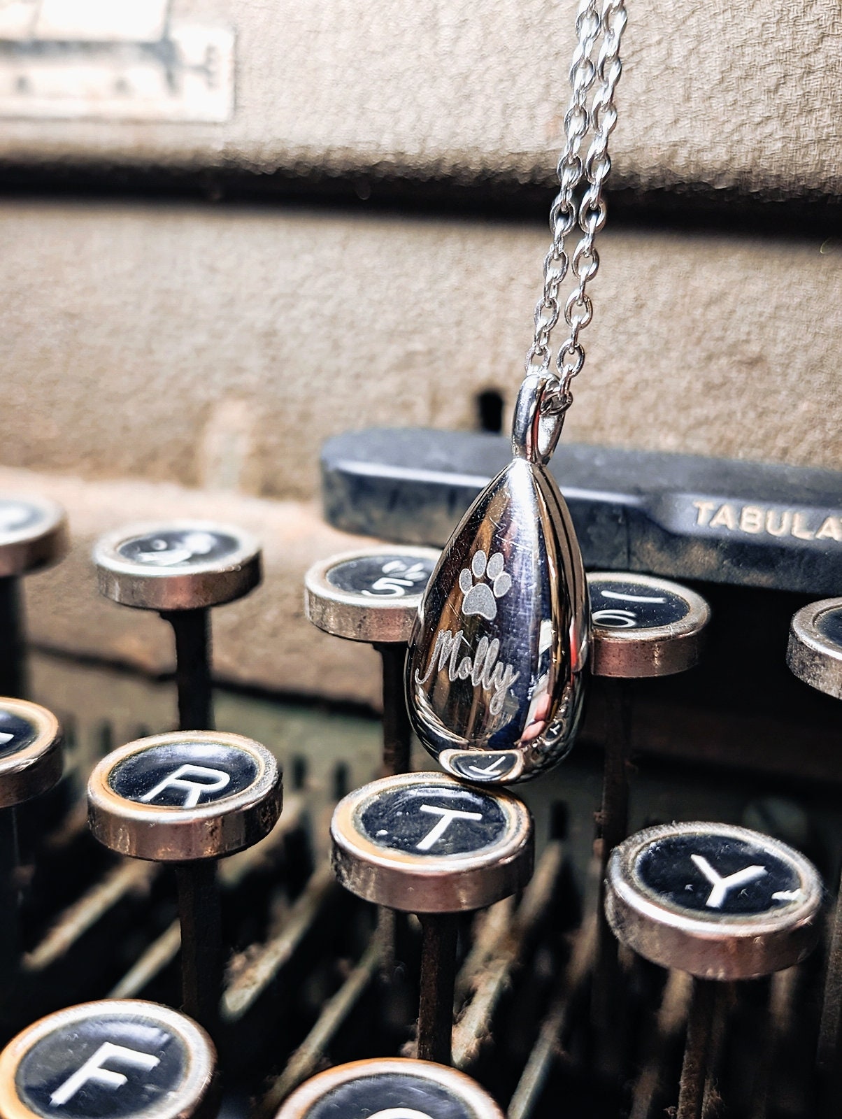 Personalized Cremation Urn Necklace for Ashes Memorial Engraving Custom ...