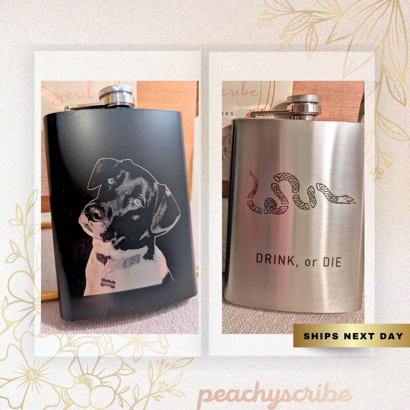 Engraved Flasks - Etsy