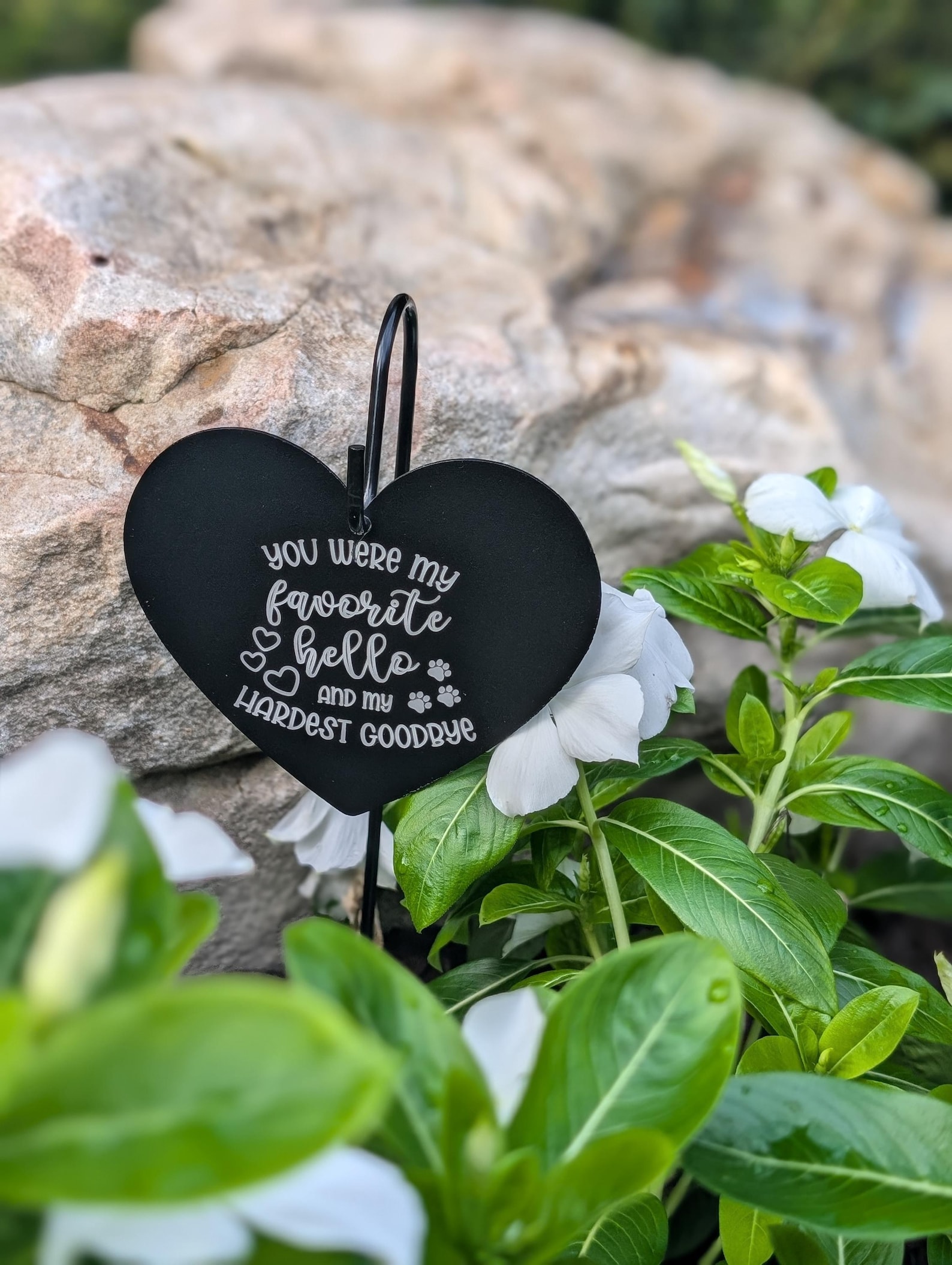 Custom Pet Garden Marker, Pet Memorial Gift for Back Yard, Outdoor ...