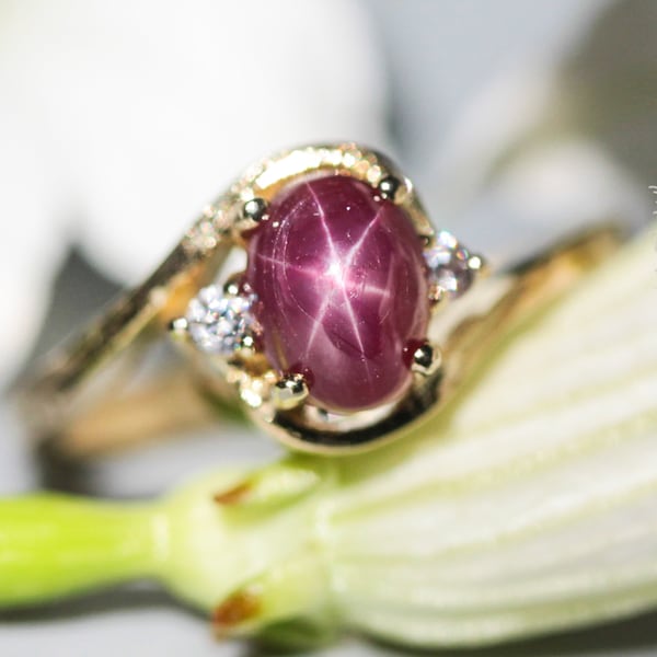Star Ruby Ring - Etsy