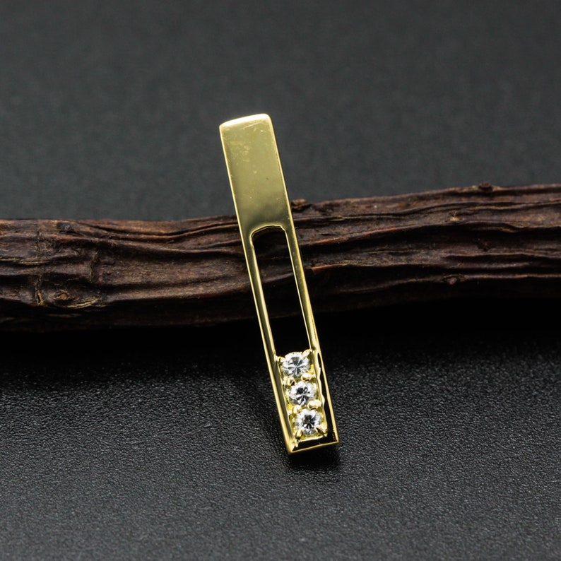 Gold name plate bar Nameplate bar pendant gold bar | Etsy