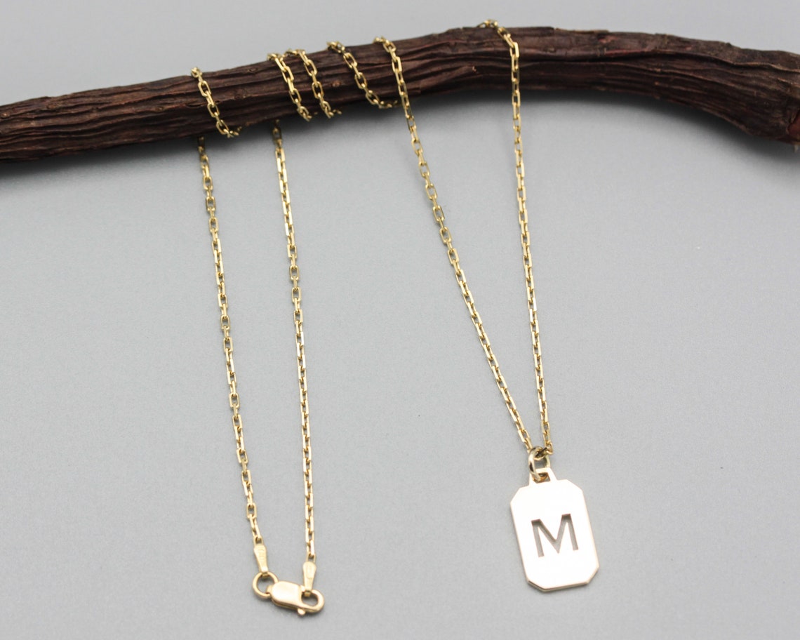 Alphabet Letters, Personalized Name Pandant With 14 K Gold, Alphabet ...