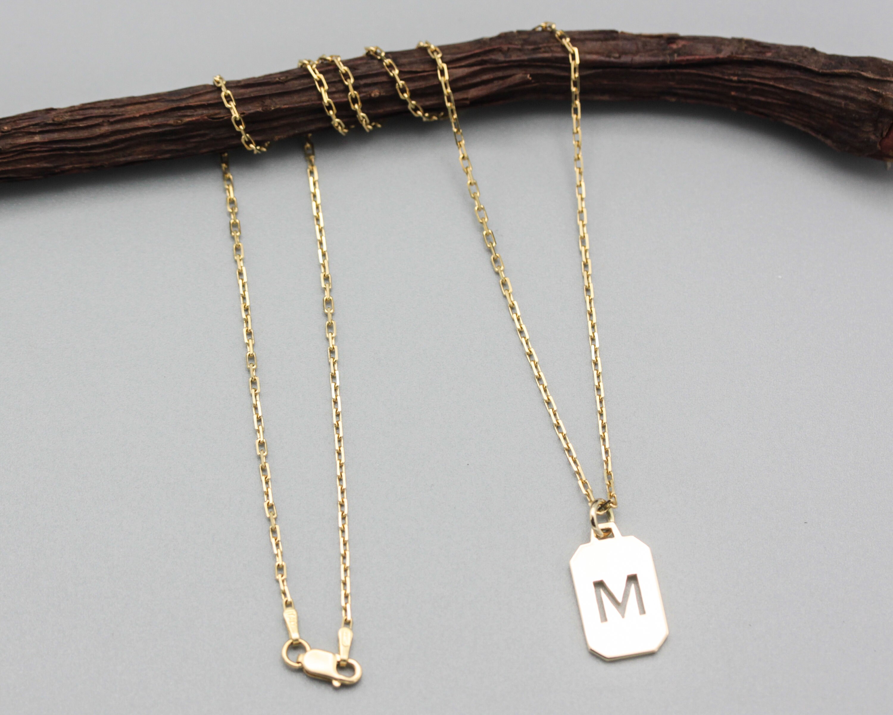 Alphabet Letters, Personalized Name Pandant With 14 K Gold, Alphabet ...