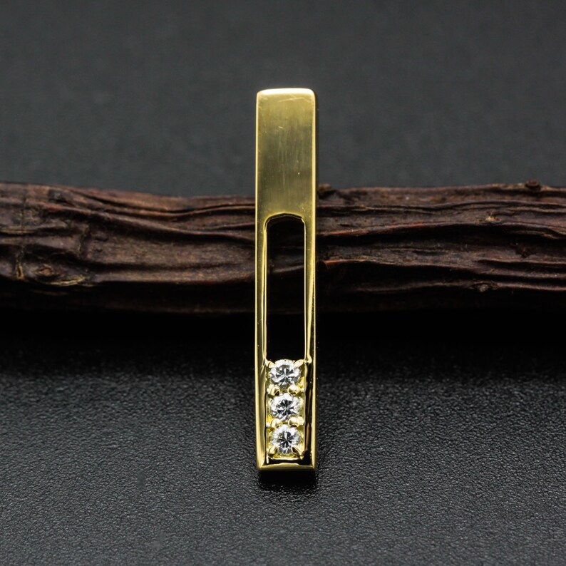 Gold name plate bar Nameplate bar pendant gold bar | Etsy