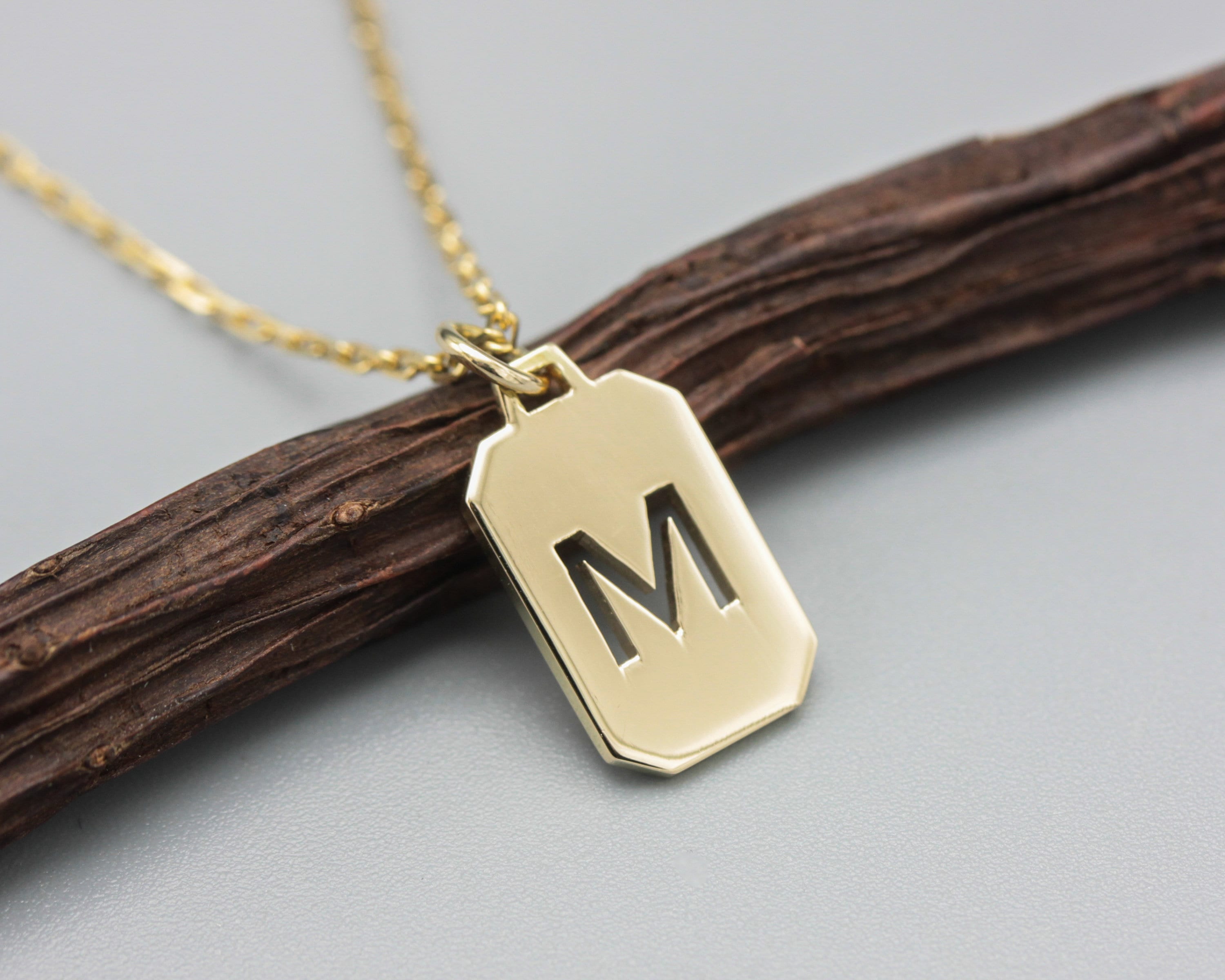 Alphabet Letters, Personalized Name Pandant With 14 K Gold, Alphabet ...