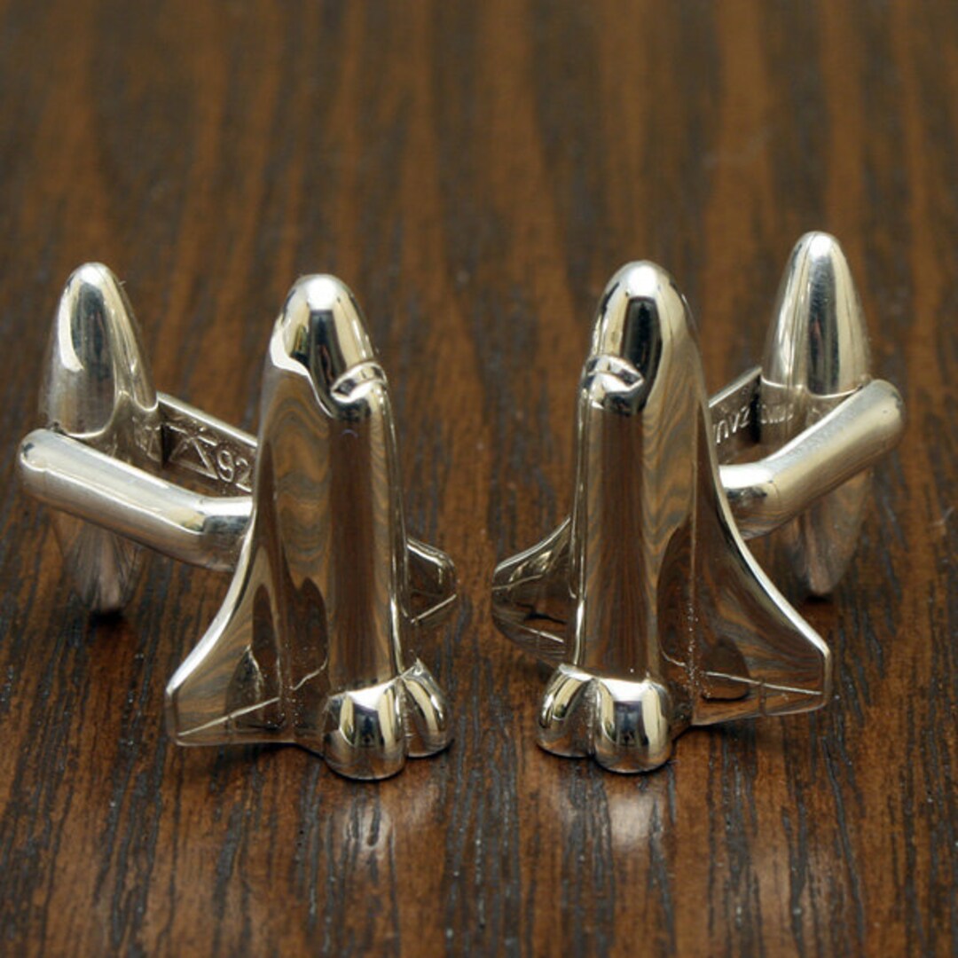 Space Shuttle Cufflinks, Sterling Silver, Handmade - Etsy