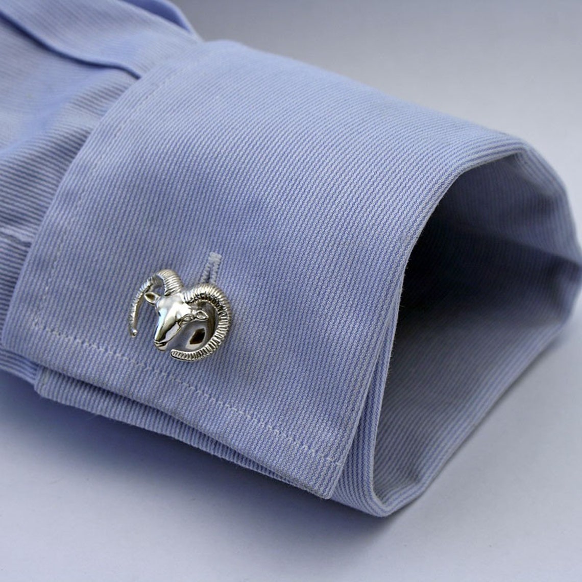 Ram Cufflinks Sterling Silver Handcrafted - Etsy