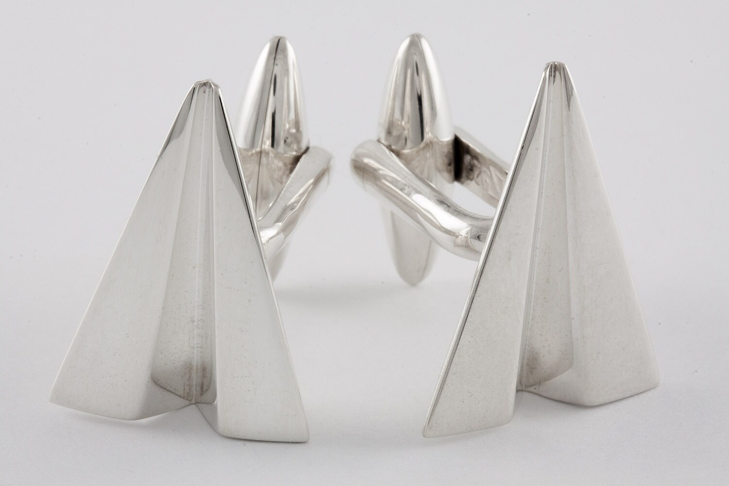 Sterling Silver Paper Plane Cufflinks, Personalized Engraving ...