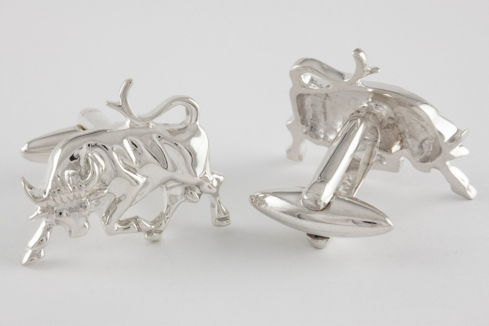 Raging Bull Cufflinks, Sterling Silver, Handcrafted - Etsy