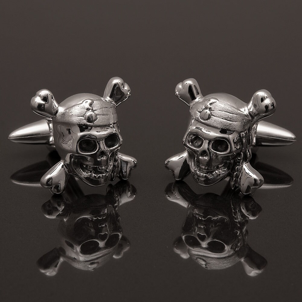 Sterling Silver Pirate Cufflinks | Etsy