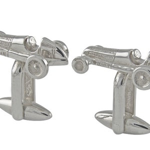 Racecar Cufflinks, Sterling Silver, Personalized - Etsy