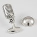 Microphone Lapel Pin, Sterling Silver - Etsy