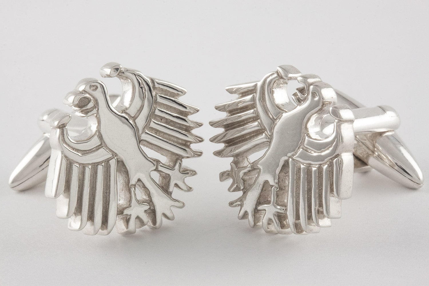 German Eagle Cufflinks, Sterling Silver, Personalized - Etsy