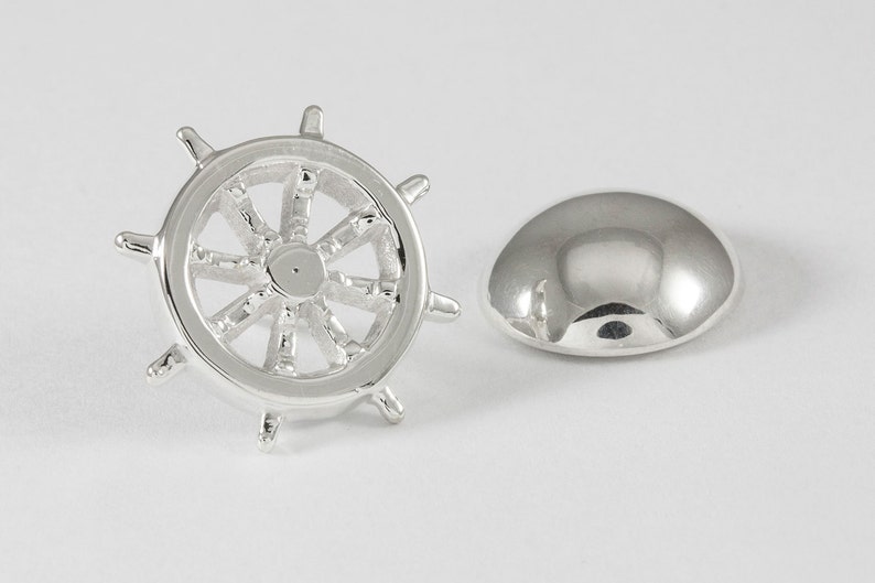 Steering Wheel Lapel Pin Sterling Silver Personalized - Etsy