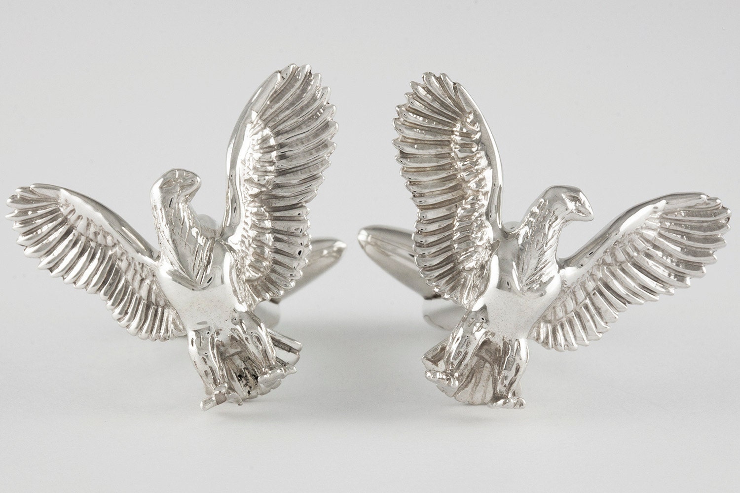 Eagle Cufflinks, Sterling Silver, Personalized - Etsy