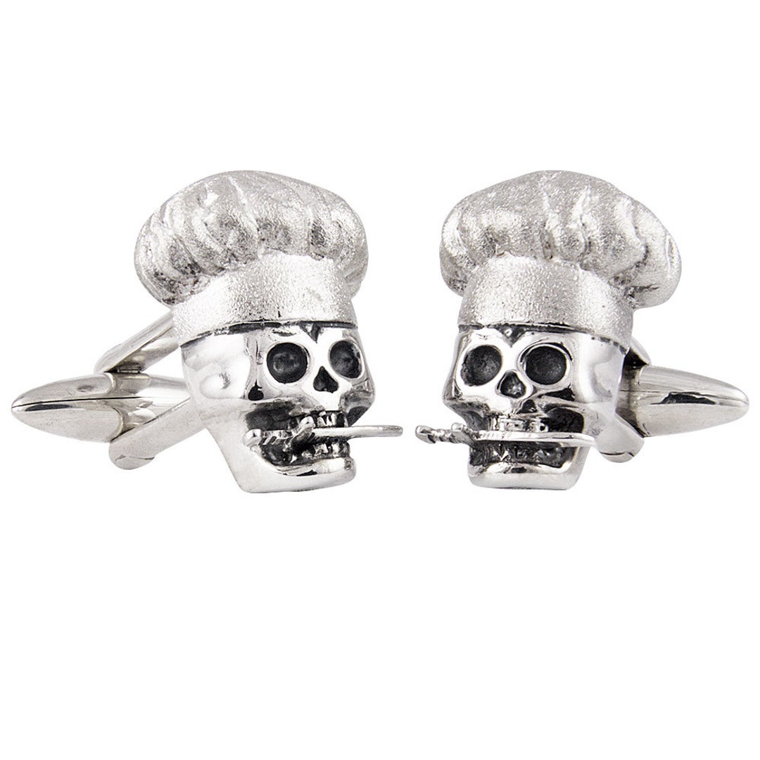 Cook Free or Die Cufflinks, Sterling Silver - Etsy