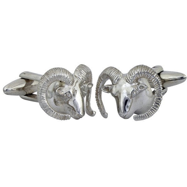 Ram Cufflinks Sterling Silver Handcrafted - Etsy