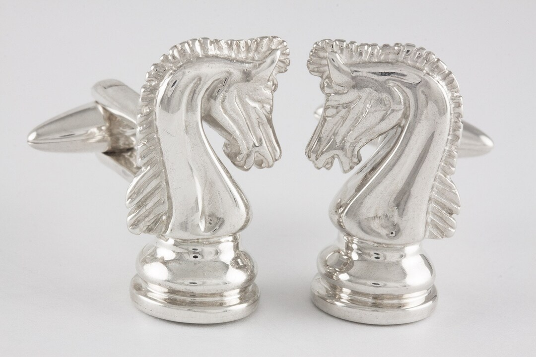 Chess Cufflinks, Sterling Silver, Personalized - Etsy