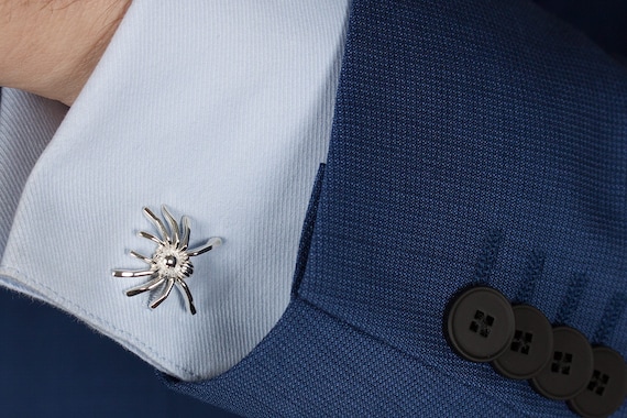 Tarantula Spider Cufflinks in Sterling Silver Sterling | Etsy