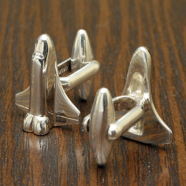 Space Shuttle Cufflinks, Sterling Silver, Handmade - Etsy