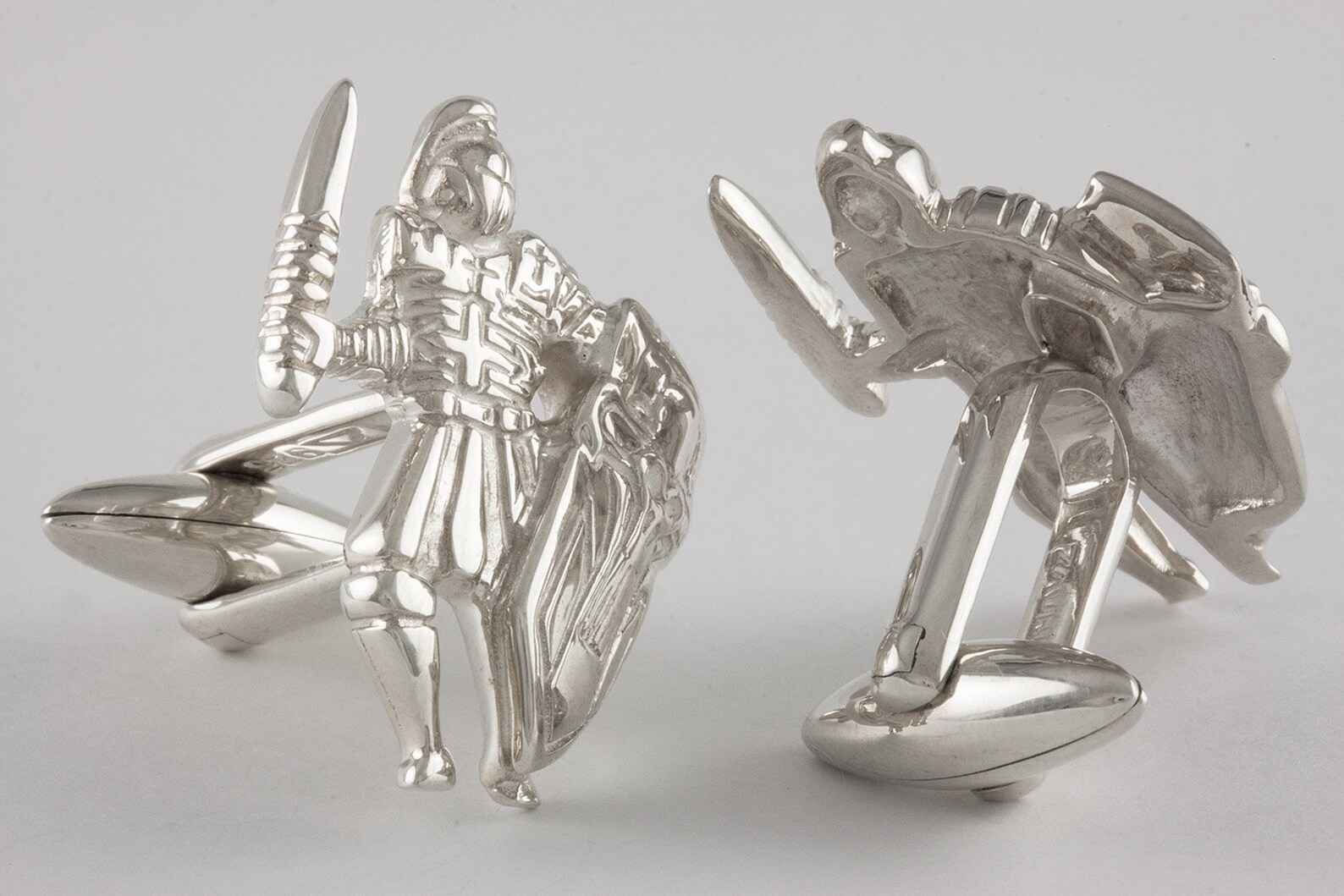 Knight Cufflinks, Sterling Silver, Personalized - Etsy